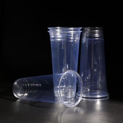 중국 유출 방지 스택 할 수 있는 맑은 일회용 PET 컵 판매용