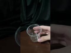 1.5OZ Transparent Hard Material PS Plastic Cups met aangepast logo voor sap en wijn