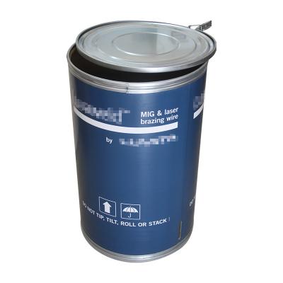 Quality 220L 58 Gallon Fibre Storage Drums Color Printed Bulk Fiber Drums for sale