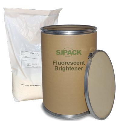 Fluorescent Whitening Agent (FWA) Kraft Paper Drum | UV-Light Protective | 25kg Chemical Packaging | Moisture-Proof & Customizable
