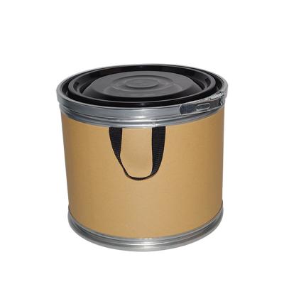 China 20L Fiber Drum With Black Plastic Lid & Plywood Base | Export From Shanghai Port | Stackable Design for sale