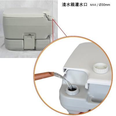China 20L outdoor camping toilet mobile travel car 5.3 gallons portable toilet sea with flush for sale