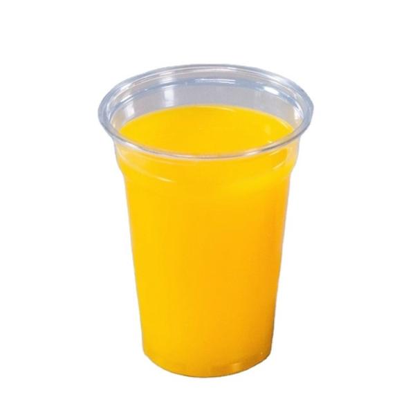 Quality Compostable 12oz Plastic Cup for Cold Beverages and Milk Tea Biodegradable for sale