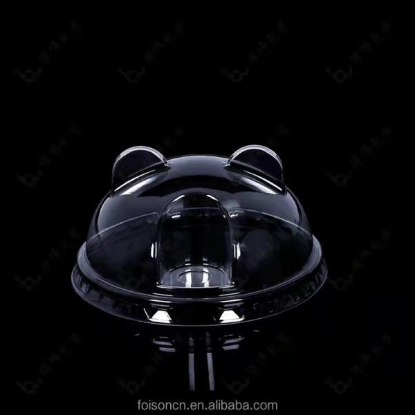 Quality Eco-friendly PET Plastic Flat Lids Cover for Cold Drink Cup Sample Provided for sale