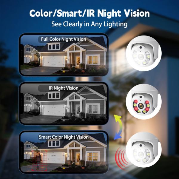 Quality 3MP Wireless Security Camera for Home Surveillance, 360° Pan-Tilt Dome Camera for sale
