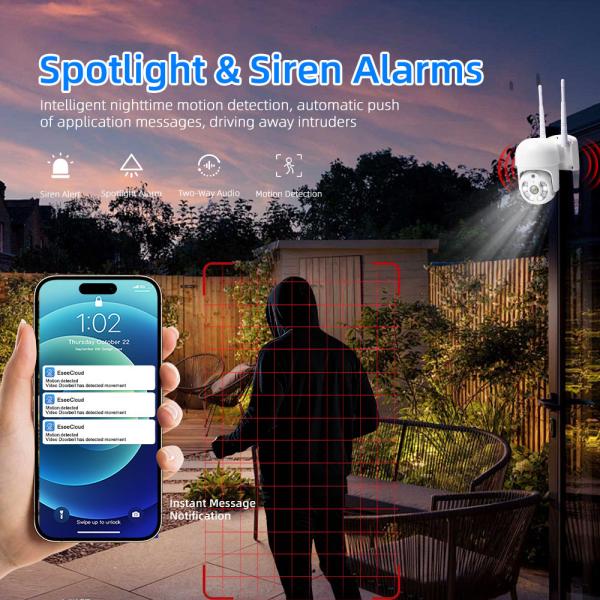 Quality 3MP Wireless Security Camera for Home Surveillance, 360° Pan-Tilt Dome Camera for sale