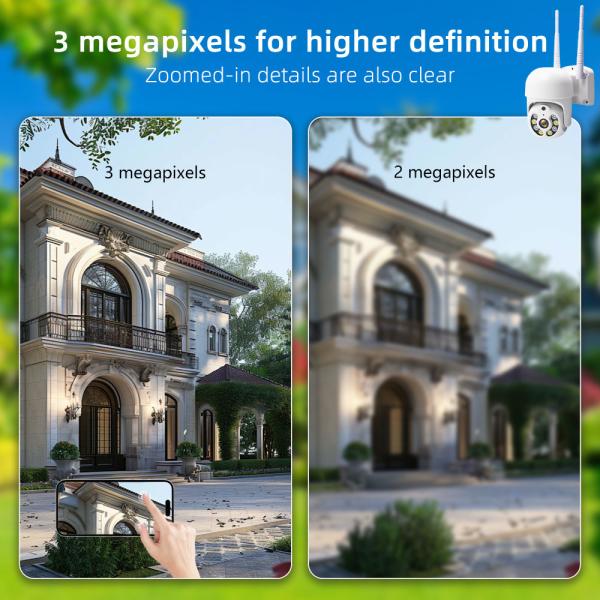 Quality 3MP Wireless Security Camera for Home Surveillance, 360° Pan-Tilt Dome Camera for sale
