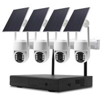 Quality 4CH 3MP PTZ Security Camera System, 10CH WiFi NVR Kit with 4 Outdoor IP65 for sale