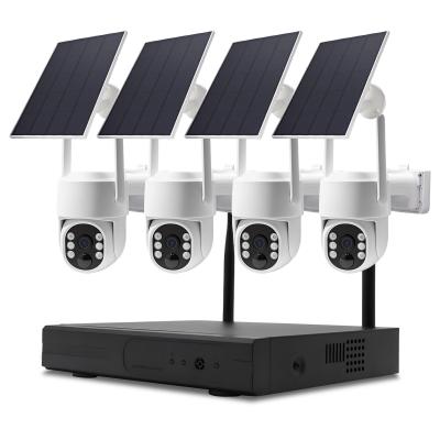 China 4CH 3MP PTZ Security Camera System, 10CH WiFi NVR Kit with 4 Outdoor IP65 Cameras, 30m Night Vision, Two-Way Audio, Plug-and-Play, Support 6TB HDD, Full Set with Power Adapters & Accessories for sale