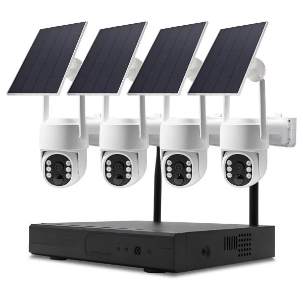 Quality 4CH 3MP PTZ Security Camera System, 10CH WiFi NVR Kit with 4 Outdoor IP65 Cameras, 30m Night Vision, Two-Way Audio, Plug-and-Play, Support 6TB HDD, Full Set with Power Adapters & Accessories for sale
