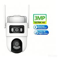 Quality AI Smart 3MP PTZ WiFi Security Camera, Wide Angle Surveillance Camera with Night for sale
