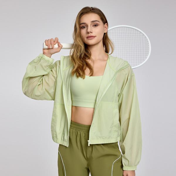 Quality Nylon Sun Protection Jacket Quick Dry UV Protective Hooded Lightweight for Women for sale
