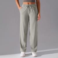 china High Stretch Women's Drawstring Waist Pants Loose Fit Breathable for Lounge
