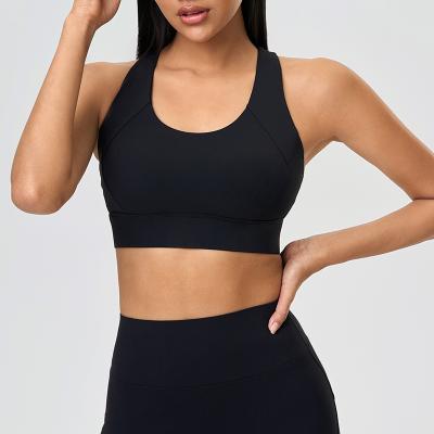 China Sky Blue Sports Bra Skirt Set High Support Moisture Wicking with Racerback for sale