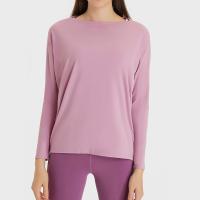 china Soft Modal Long Sleeve Boat Neck Top and Leggings Set Dusty Blue Stretchy