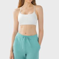 china Women's White Seamless Yoga Bra Buttery Soft Light Support Stretch Fit for Gym