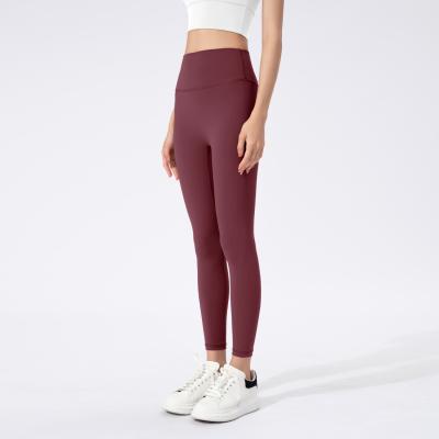 China High Waisted Mocha Brown Yoga Leggings - Buttery Soft, Squat Proof, Tummy Control for Gym Running and Daily Wear for sale