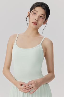 China Cream Camisole Tank Top with Soft Breathable Fabric for Casual Loungewear and Everyday Comfort for sale