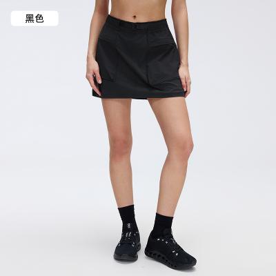 China Women's Black High Waisted Utility Mini Skirt with Built-In Shorts for Hiking and Casual Wear for sale