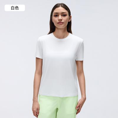 China White Crew Neck Short Sleeve T-Shirt with Ultra-Soft Fabric for Casual and Workout Use for sale