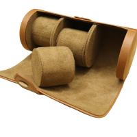 Quality 3Pcs Watch Roll-Pu Leather Watch Roll Customized Logo Sample Time 5-7days for sale