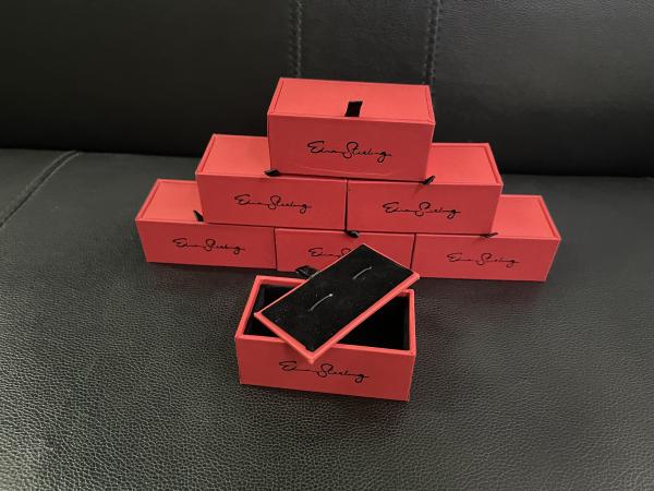 Quality Personalized Cufflink Packaging 85*45*35mm Size Custom Logo and Color Options for sale