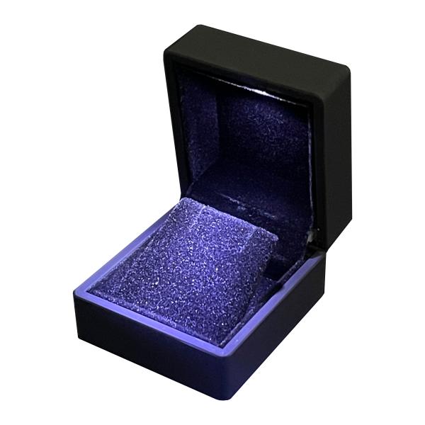 Quality Sample Time 7 Days Luxury Black LED Earring Box with Plastic Box Velvet and Sponge for sale