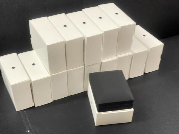 Quality Customized Your Logo- Luxury Black LED Pendant Box LED Small Necklace Box for sale