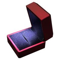 China Customized Your Logo- Red LED Ring Box-Luxury for sale