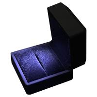 China Customized Your Logo- Black LED Ring Box-Luxury for sale