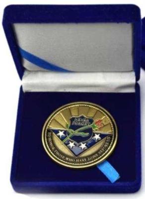 China Velvet Medal Box Velvet Coin Box Customized Your Product Size for sale