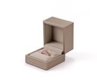 China Customized Luxury PU leather Ring Box for sale