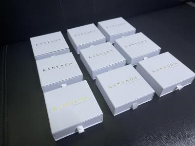 Quality Customized white Paper Drawer Jewelry Box for sale