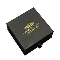 Quality Customized black paper drawer jewelry box necklace box for sale