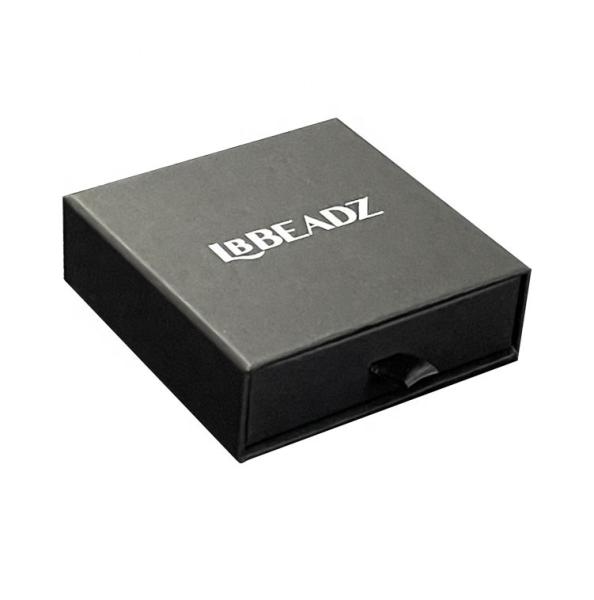 Quality Customized Black Paper Drawer Necklace Box for sale