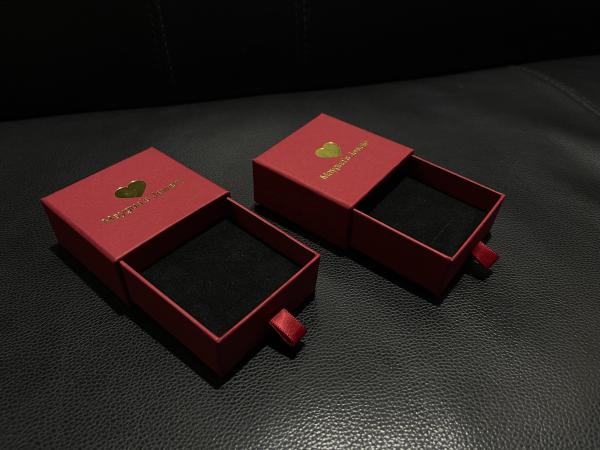 Quality Paper drawer ring box can use to earring and necklace-small drawer jewelry box for sale