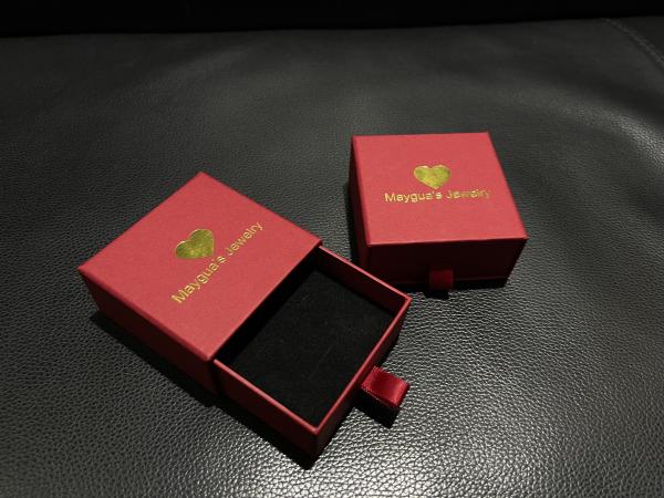 Quality Paper drawer ring box can use to earring and necklace-small drawer jewelry box for sale