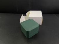 China Customized Your Logo- Luxury Green Octagonal LED Ring Box for sale