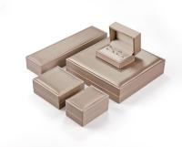 China Customized Luxury PU leather earring Box for sale