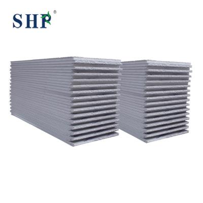 China Galvanized Steel Sheet Rock Wool Insulated Roof and Wall Sandwich Panel for Cleanroom for sale