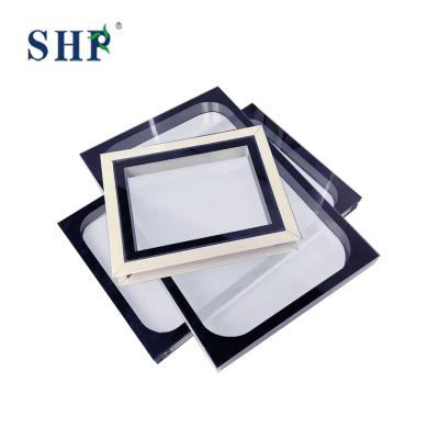 China Aluminum Alloy Frame Cleanroom Window Customized 50mm Metal Double Glass for sale