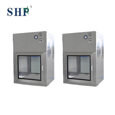 China HEPA Filter Pass Through Box Clean Room 99.995% 0.3um Static Pass Box for sale