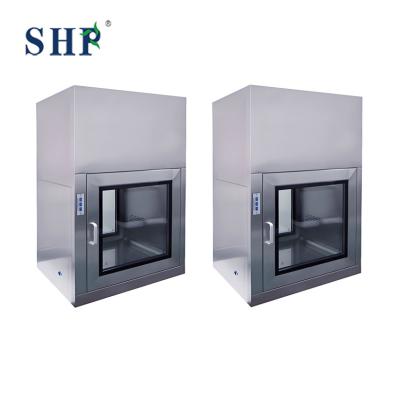 China Through Box Dynamic Pass Coated Steel SS304 SS316 Pass Box Stainless 5mm Glass for sale