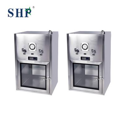 China Electronic Dynamic Pass Box 600mm Pass Through Cleanroom Interlock Pass Box for sale