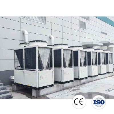 China Modular Air Cooled Water Chiller Unit Scroll Chiller For Construction Works for sale