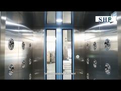 clean room laboratory air shower room coated steel door for one person 2050mm
