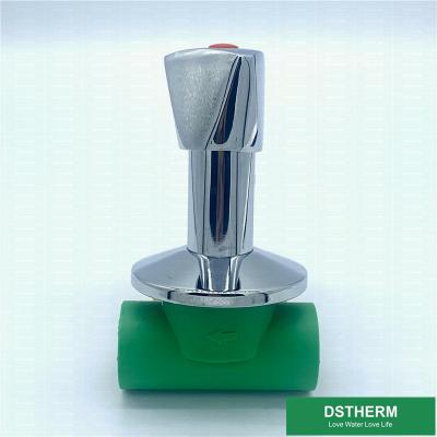 Cina Triangle Handle Chrome Plated PPR Plastic Stop Valve Heat Insulation in vendita