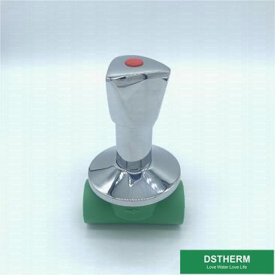 Cina Triangle Handle Chrome Plated PPR Plastic Stop Valve Heat Insulation in vendita