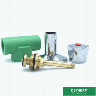 Cina Triangle Handle Chrome Plated PPR Plastic Stop Valve Heat Insulation in vendita