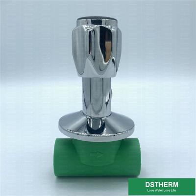 Cina Heavier Heat Insulation PPR Stop Valve Zinc Alloy Chrome Plated Flower Handle in vendita